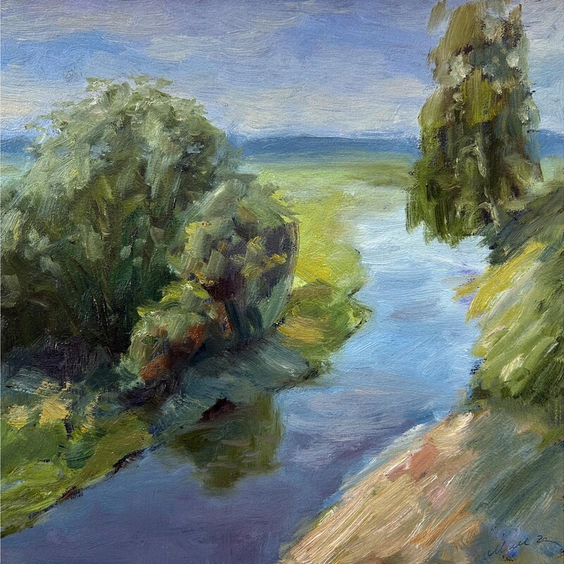 River Artwork - Etsy