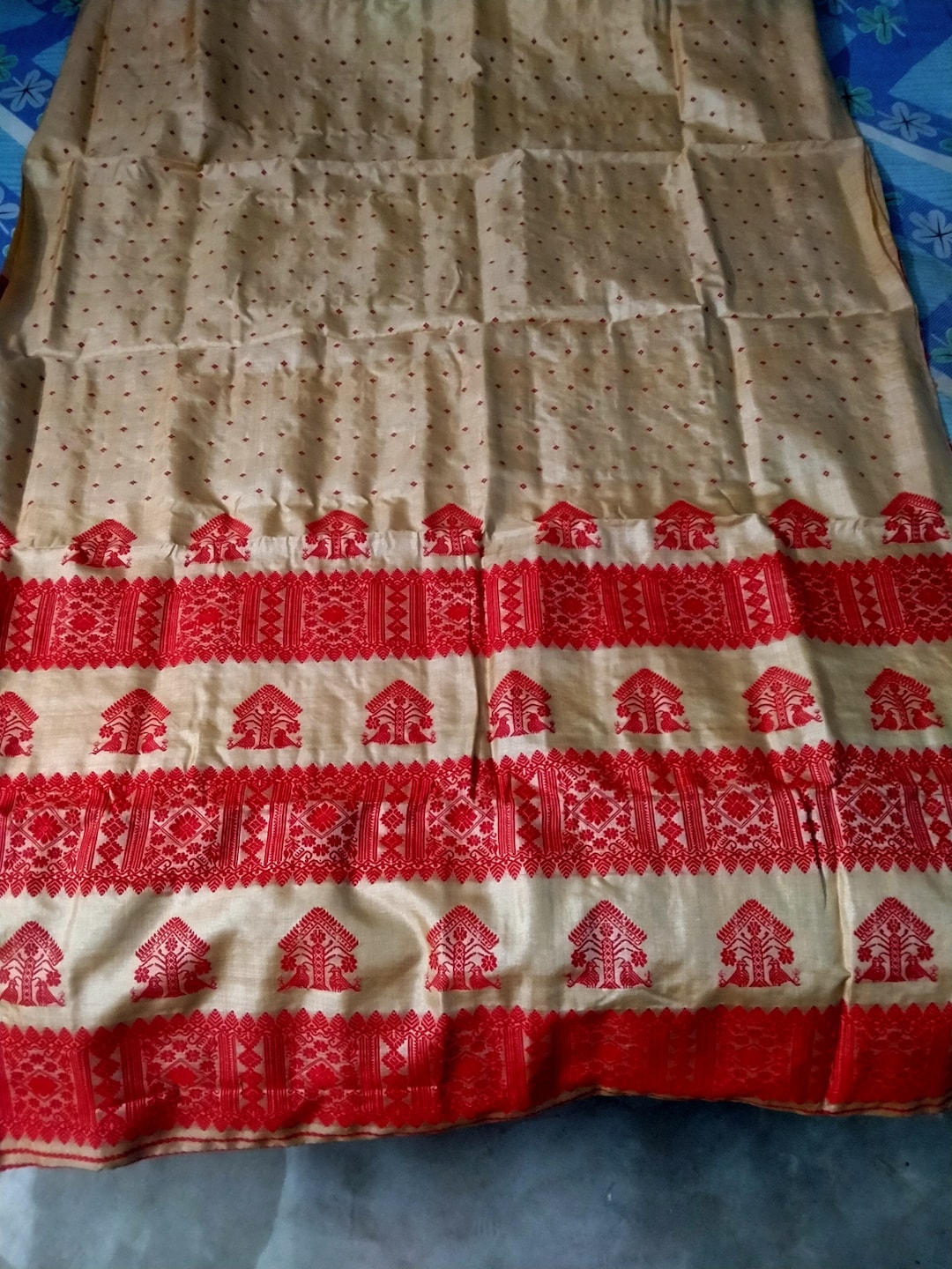 Mekhla Chadar Assamese Traditional Dress Etsy