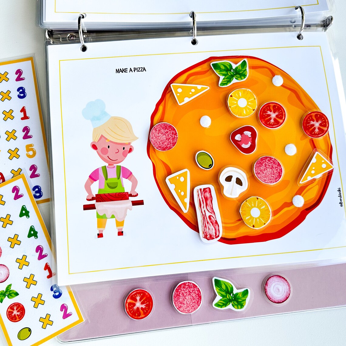 Personalized Toddler Busy Book Printable Quiet Book for Kids Counting ...