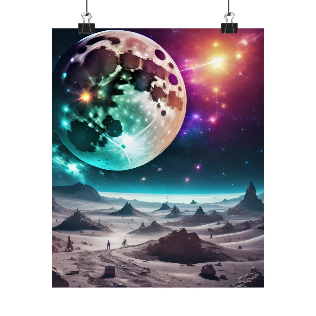 Cosmic Space Art Vertical Poster - Etsy