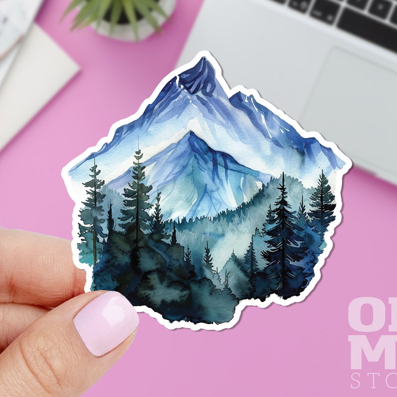 Mountain Sticker - Etsy