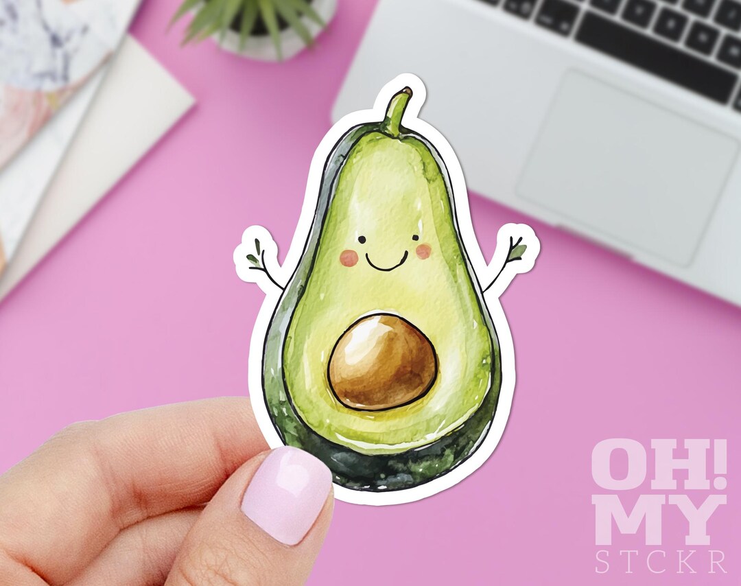 Funny Avocado Sticker: Vegan Laptop Decal - Etsy