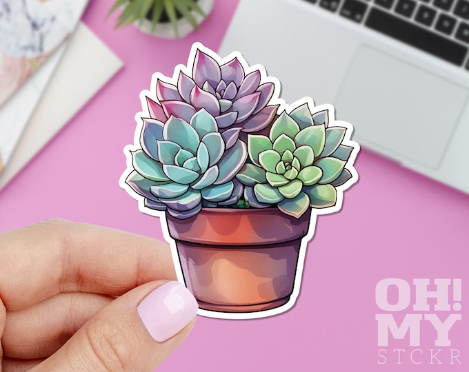 Succ It Sticker, Succulent Sticker, Succulent Plant Sticker, Flower ...