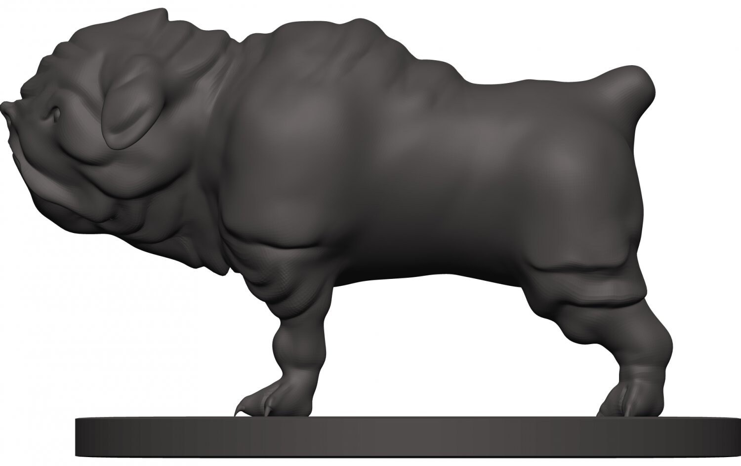 Bulldog Stl Model - Etsy