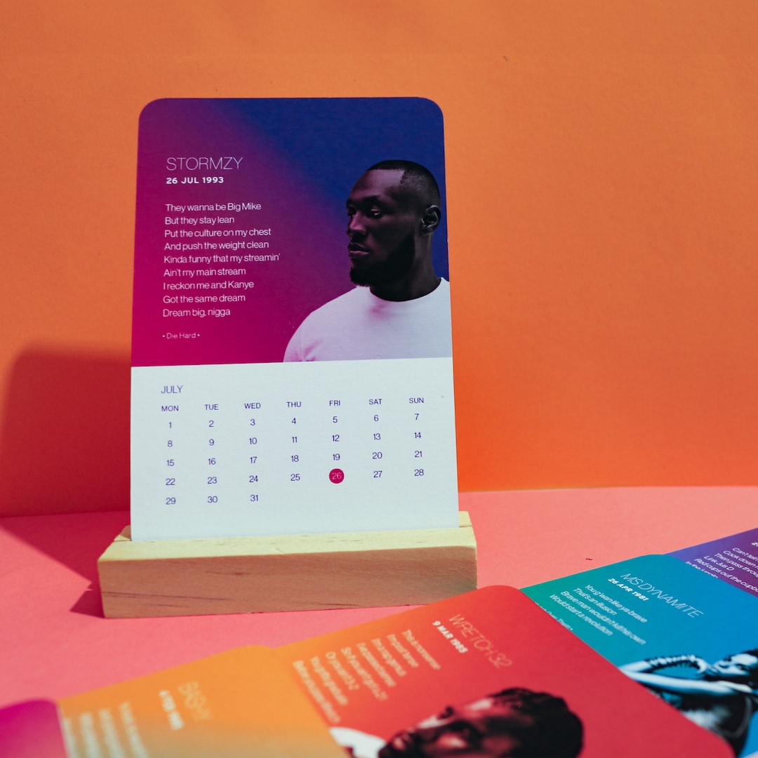 2024 Hip-hop Desk Calendar Sustainable, Reusable, and Legendary Rap ...