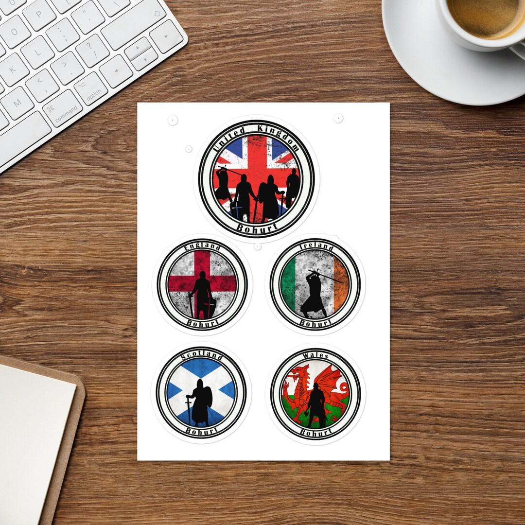 United Kingdom Sticker Sheet - Etsy
