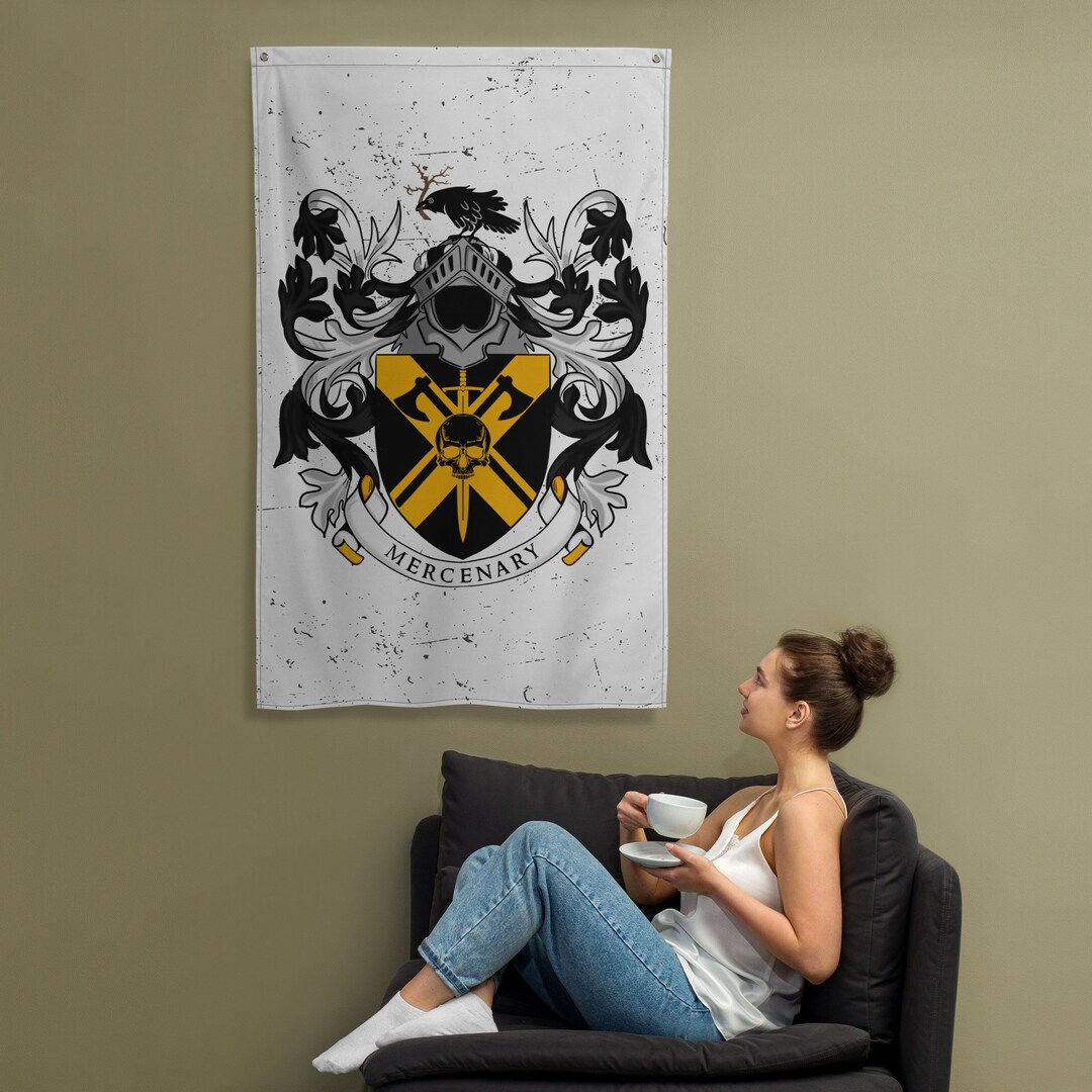 Mercenary Heraldic Flag - Etsy