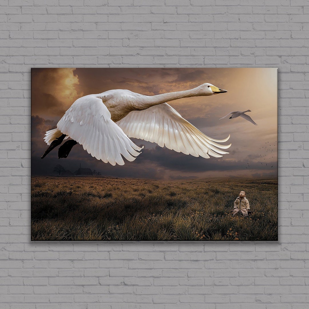 Two Stork and Cute Baby, Stork Poster, Bird Wall Art, Stork Wall Art ...