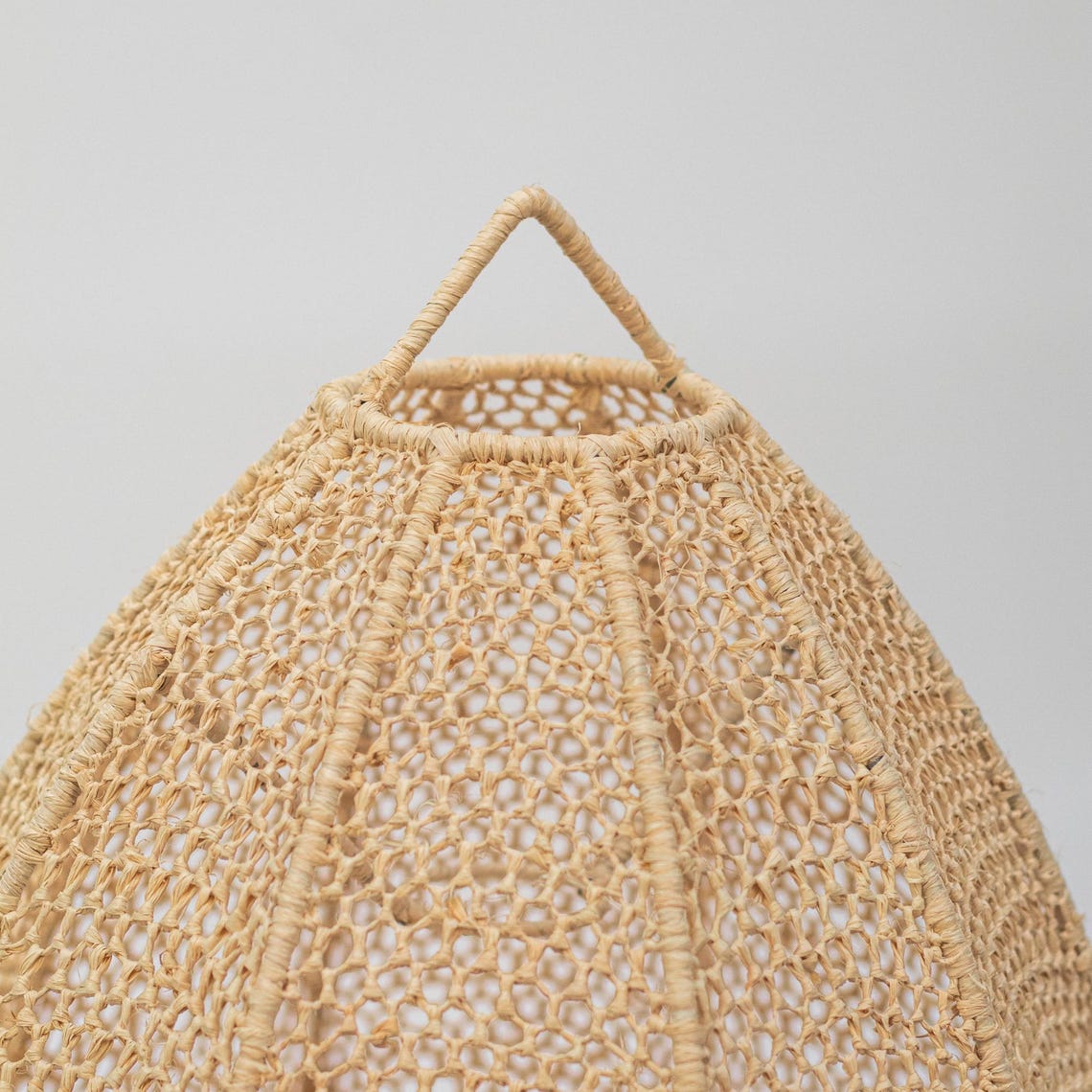 Raffia Suspension Pendant Light, Raffia Light Shade - Etsy
