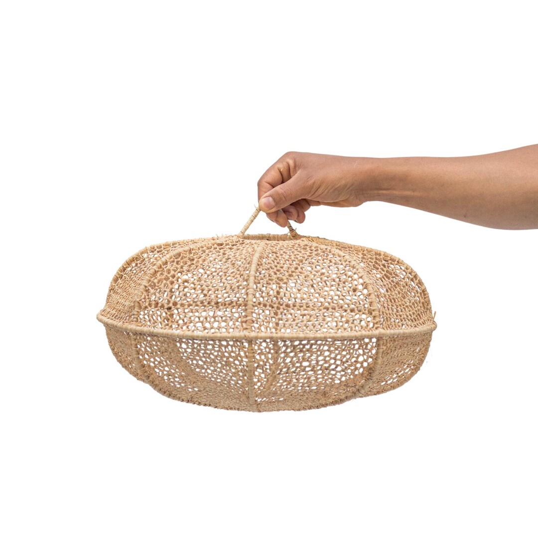 Raffia Pendant Ceiling Light, Raffia Light Suspension Lampshade - Etsy
