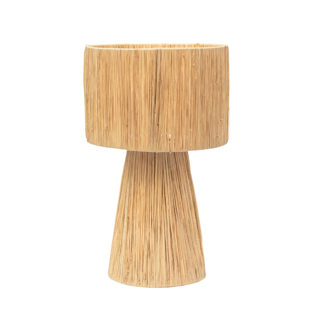 Table Raffia Lamp, Natural Raffia Lampshade, Moroccan Lampshade - Etsy