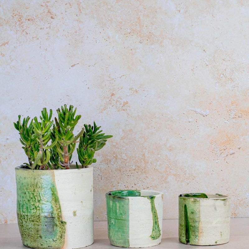 Moroccan Planter Green - Etsy UK