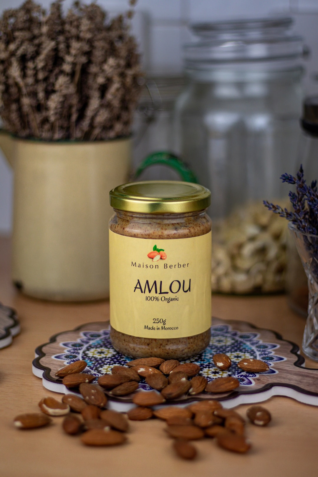 Organic Pure Amlou With Argan Oil, Almonds, and Honey Amlou 100% ...