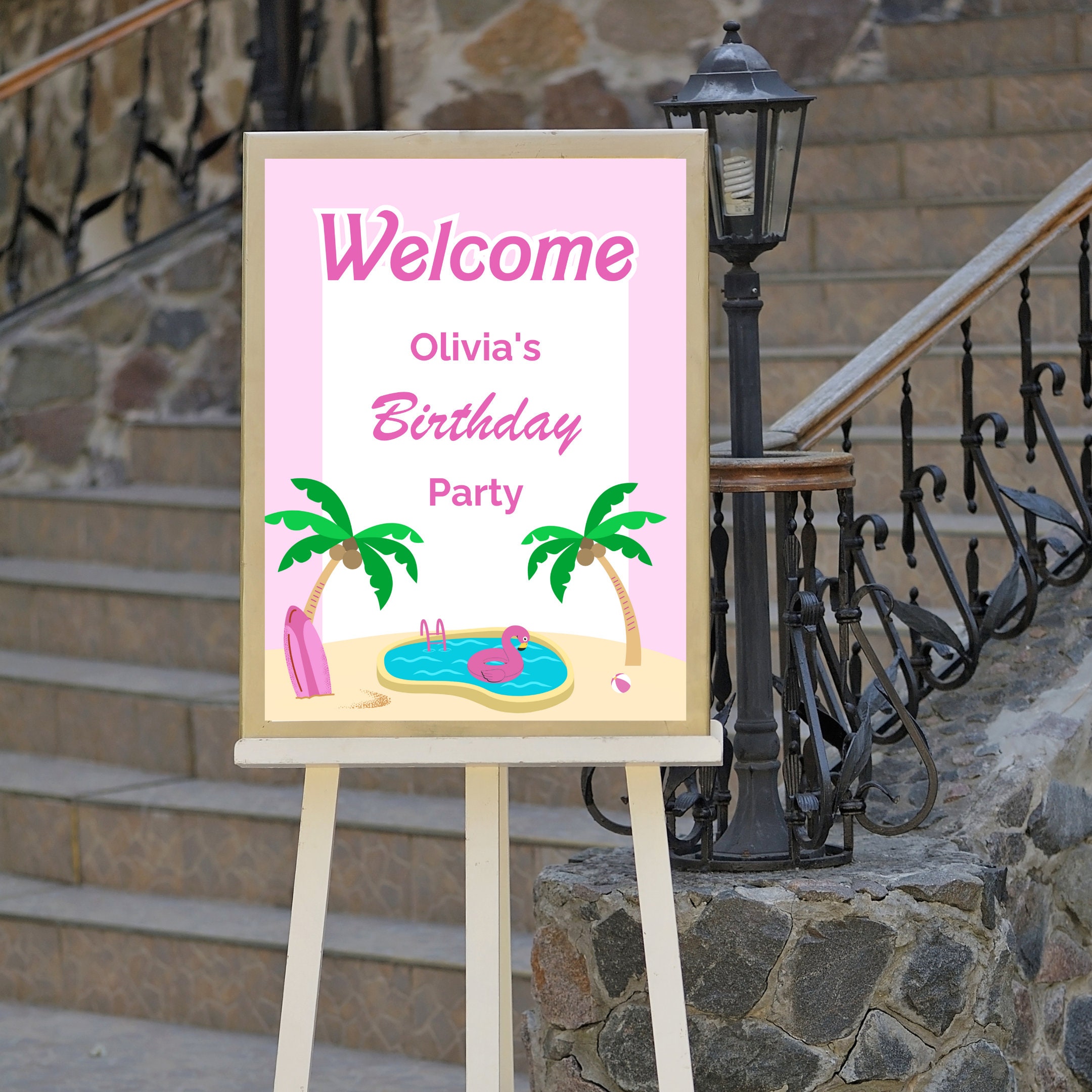 Malibu Barb Doll Party Welcome Sign Custom Malibu Barb Doll - Etsy