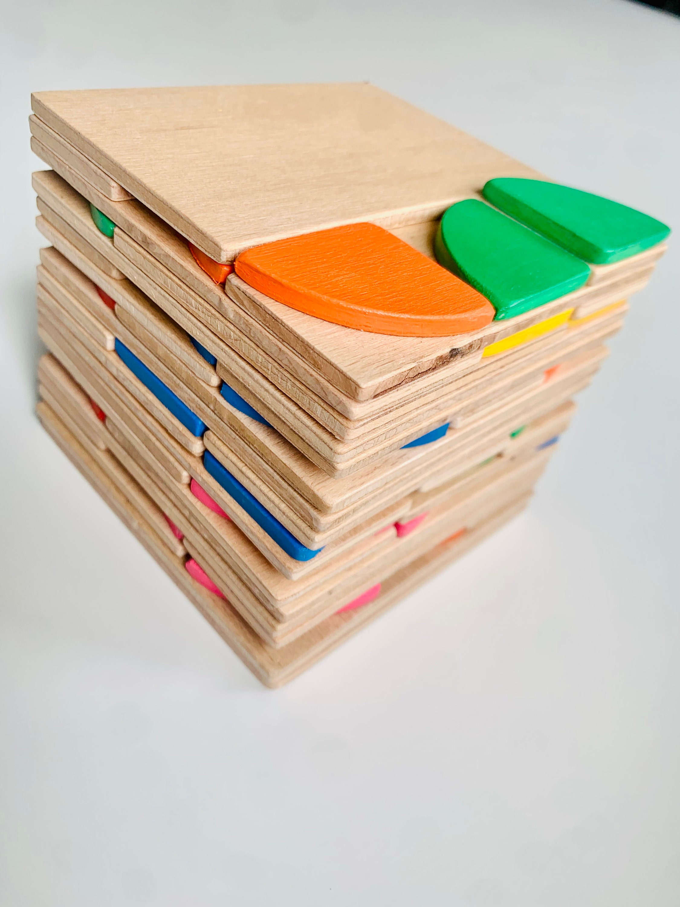 VERTICAL PUZZZLE Wooden Puzzle Wooden Toys Educational Toys 3D PUZZLE ...