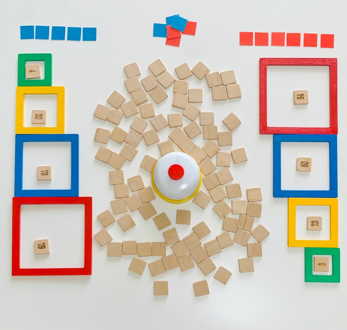 NUMBER SORTING GAME 1-100 Learning Math, Math for Kids, Wooden Math ...