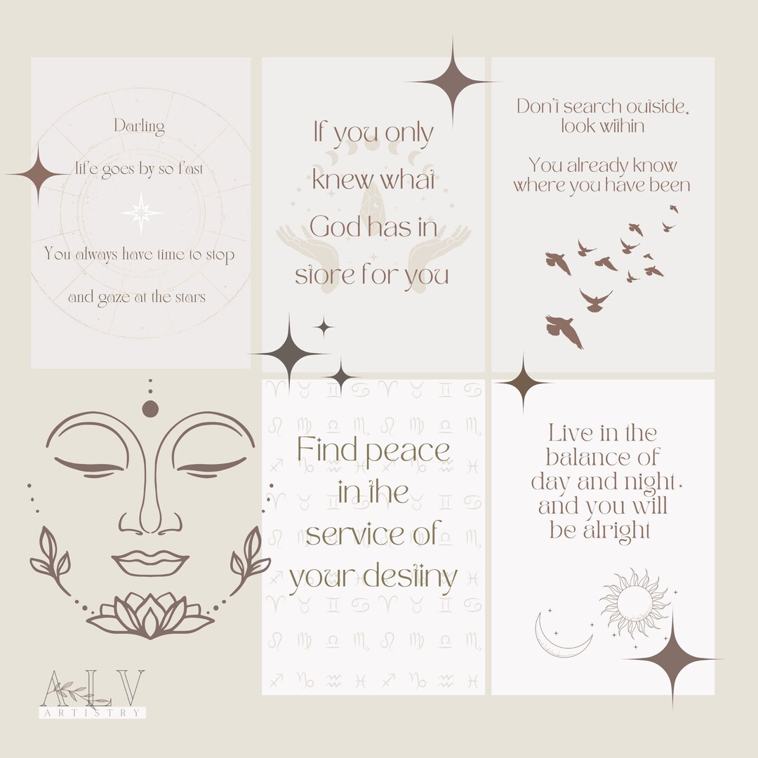 5 Different Motives Motivating and Inspirational Art Printables so You ...