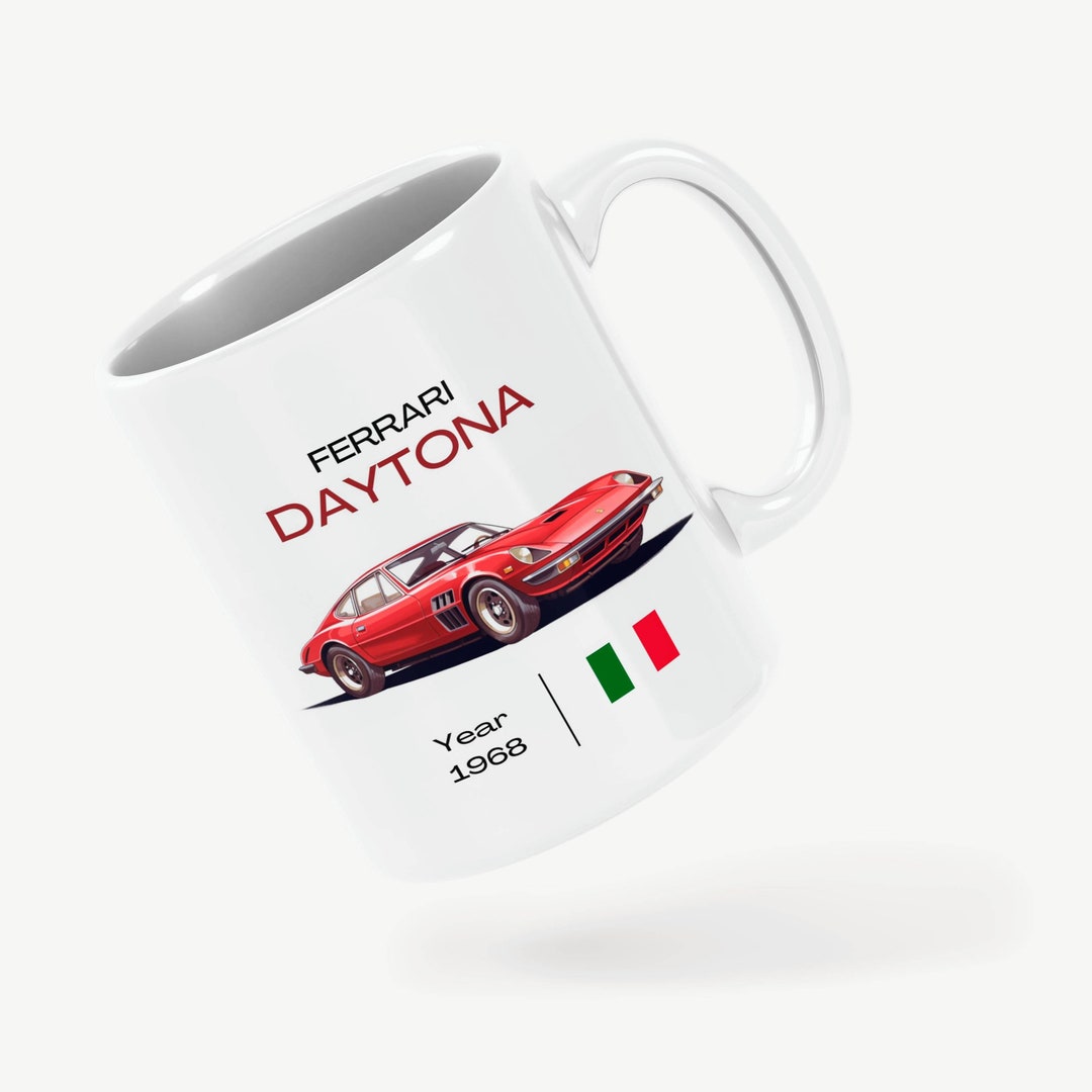 1968 Ferrari Daytona Mug Retro Ferrari Mug, Classic Car Mug, Iconic Car ...