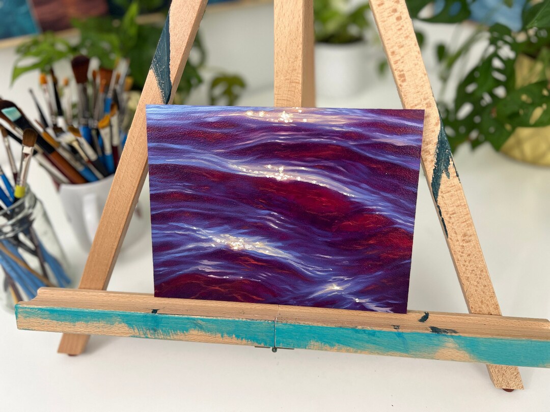 Pink Sparkle Water in Oils 6 X 8 - Etsy