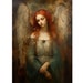 Medieval Angel Digital Art, Religious Antique Painting, 300 DPI ...