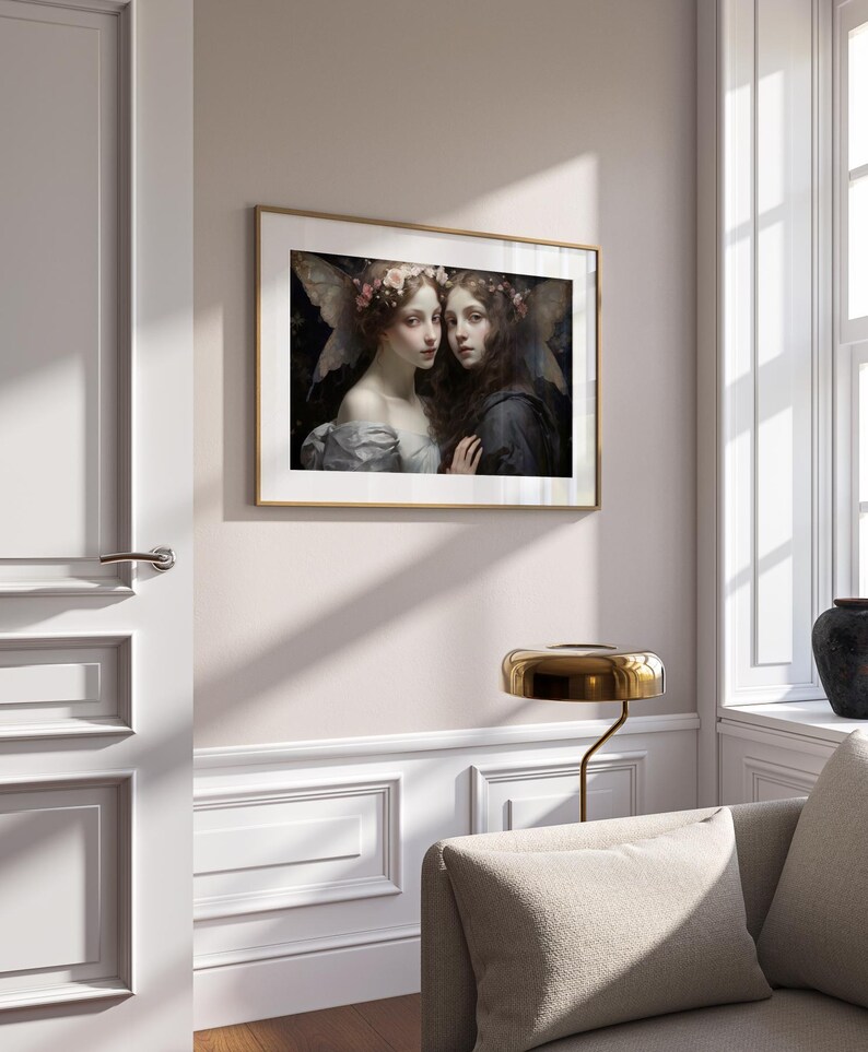 Divine Angels Digital Art, Religious Antique Painting, 300 DPI, Instant ...