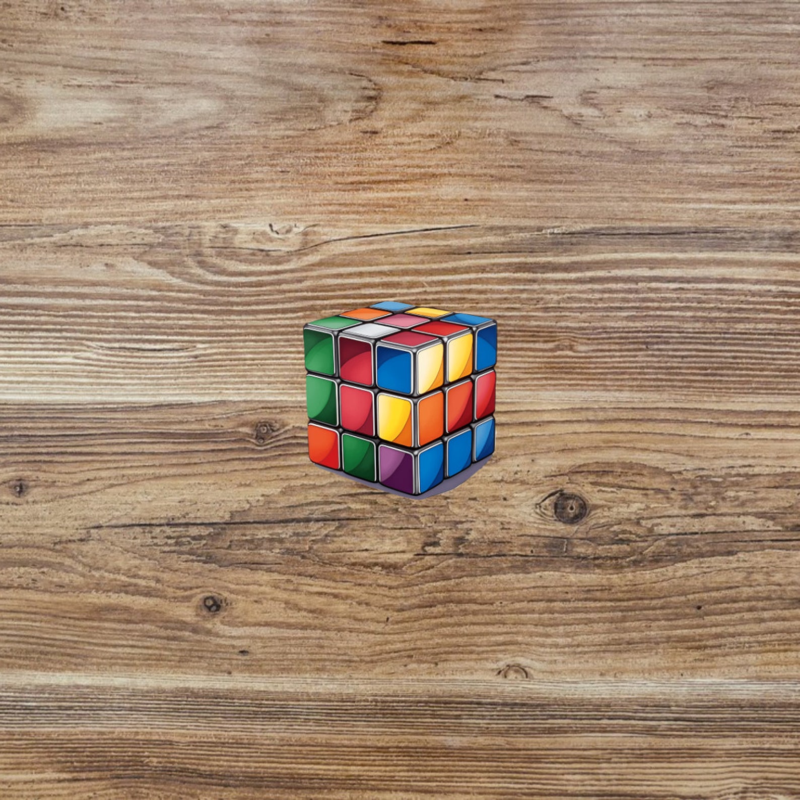 Retro Rubik's Cube Sticker | Puzzle Cube Sticker | Gift for Puzzle ...