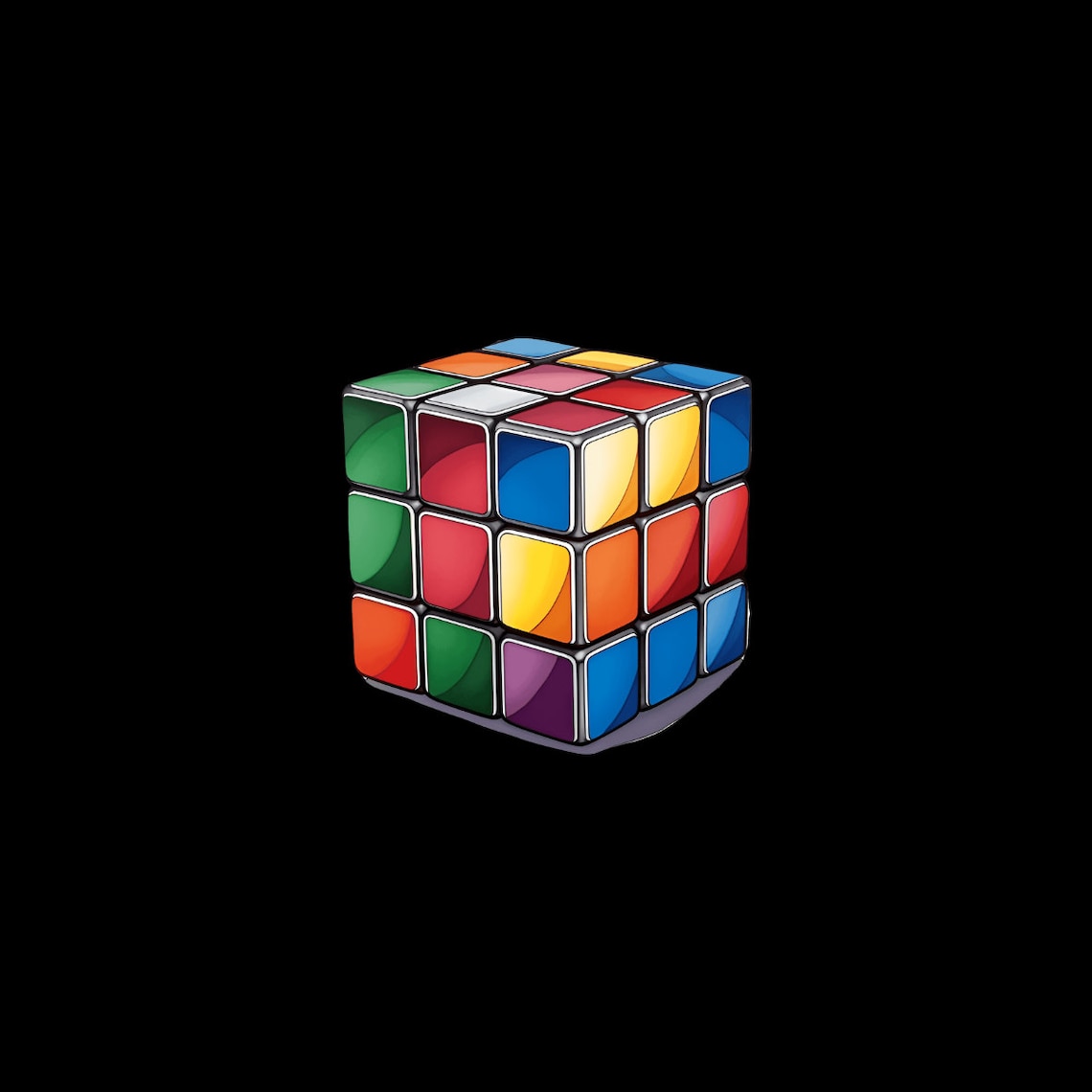 Retro Rubik's Cube Sticker Puzzle Cube Sticker Gift for Puzzle Solvers ...