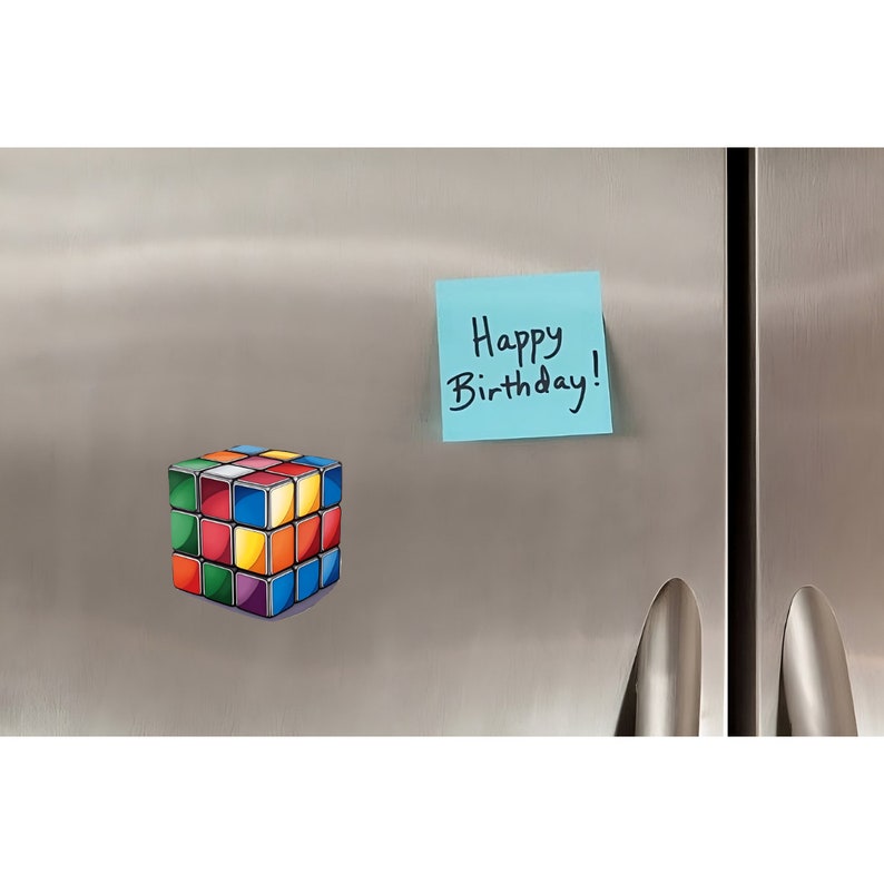 Retro Rubik's Cube Sticker | Puzzle Cube Sticker | Gift for Puzzle ...