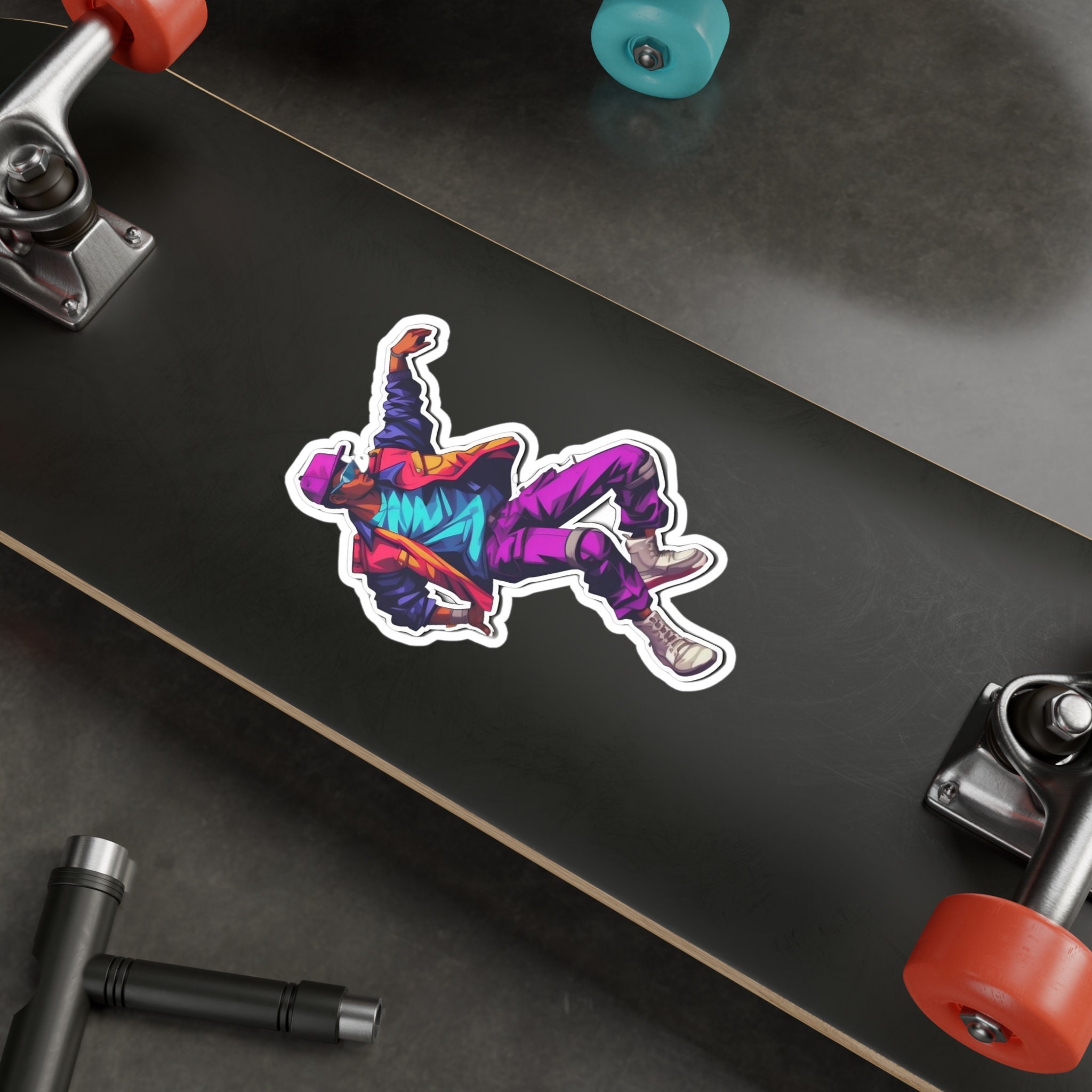 Throwback 80s Breakdancer Vinyl Sticker Use in Planners, Journals ...