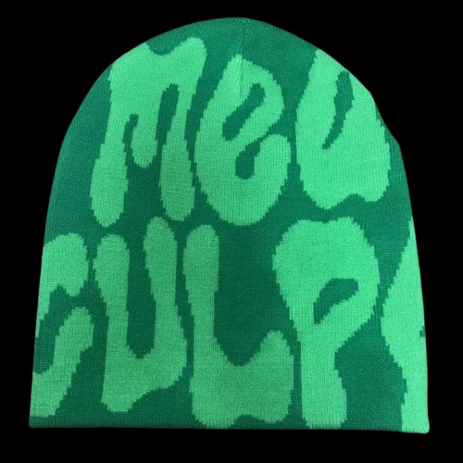 Mea Culpa Beanie Hat Trend Y2k Green - Etsy