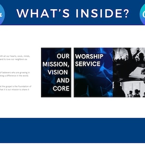 Blue Church Welcome Slides: Editable Worship Service Template (canva ...