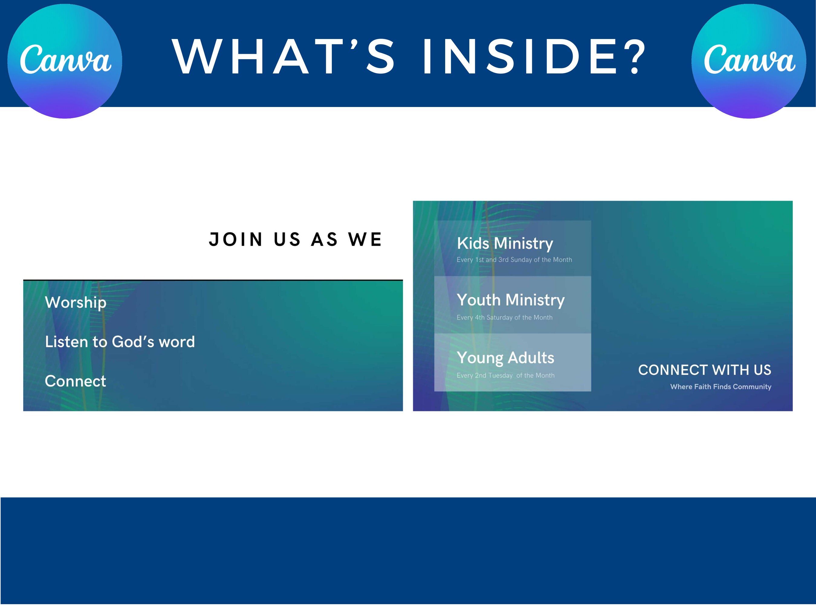 Editable Church Slides: Welcome & Announcements (canva Template) - Etsy