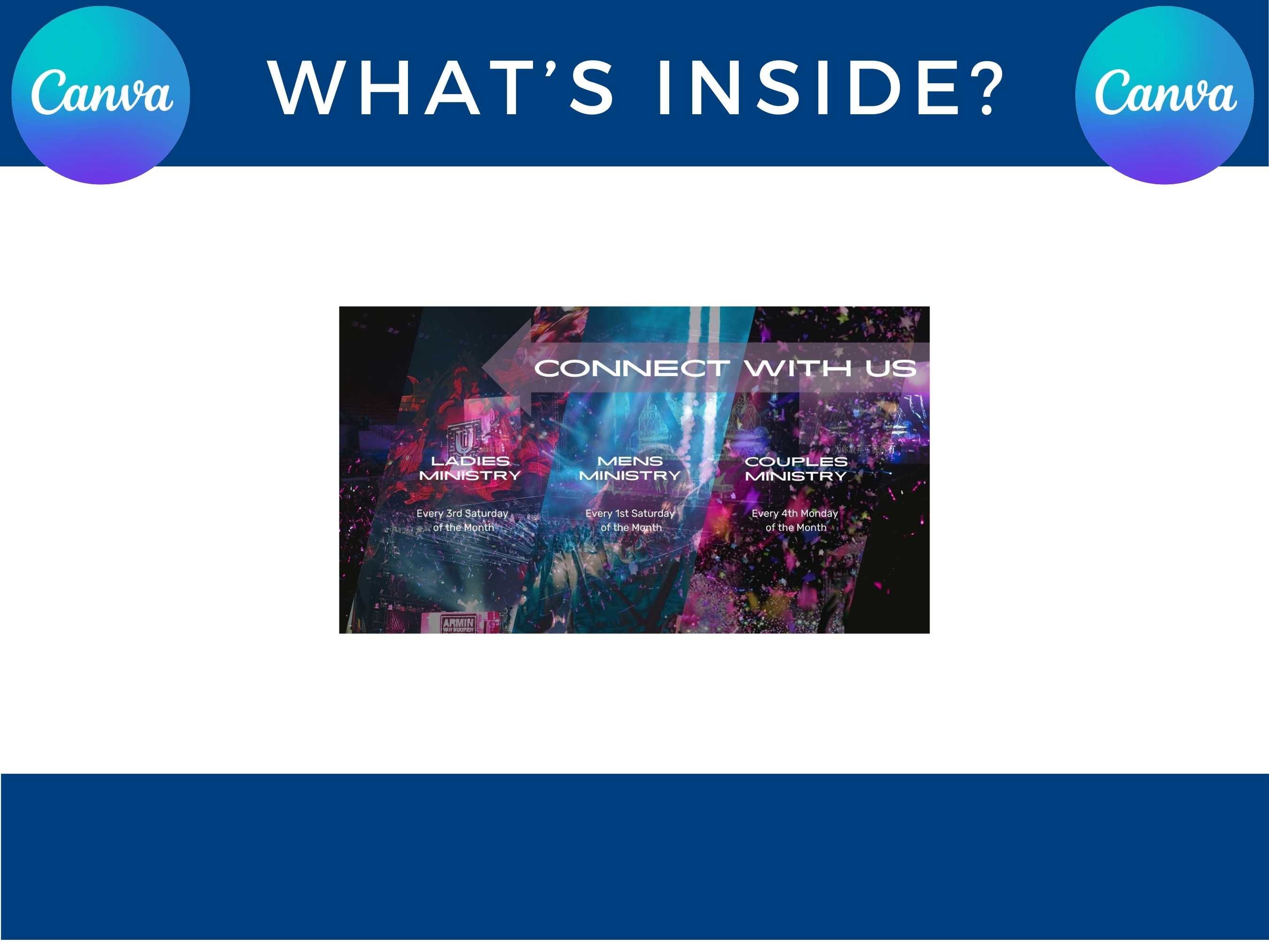 Blue Church Slides Template: Welcome & Announcements (canva Editable ...