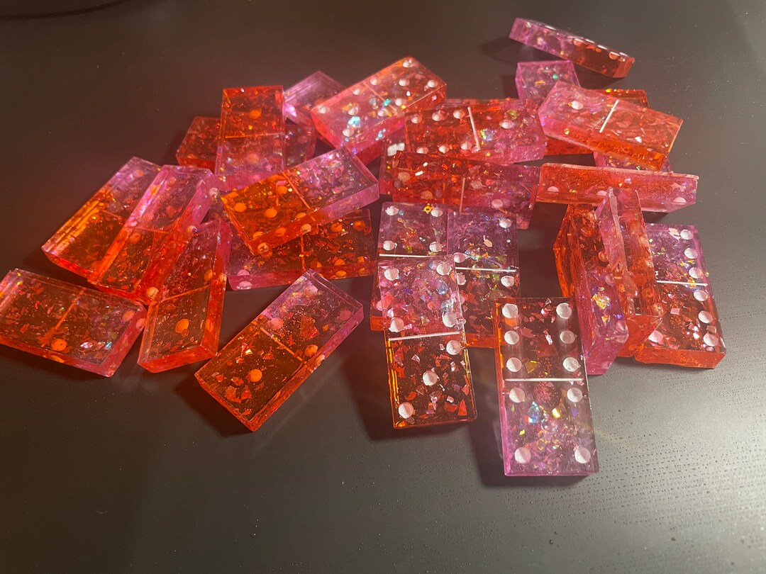 Red and Pink Dominoes - Etsy