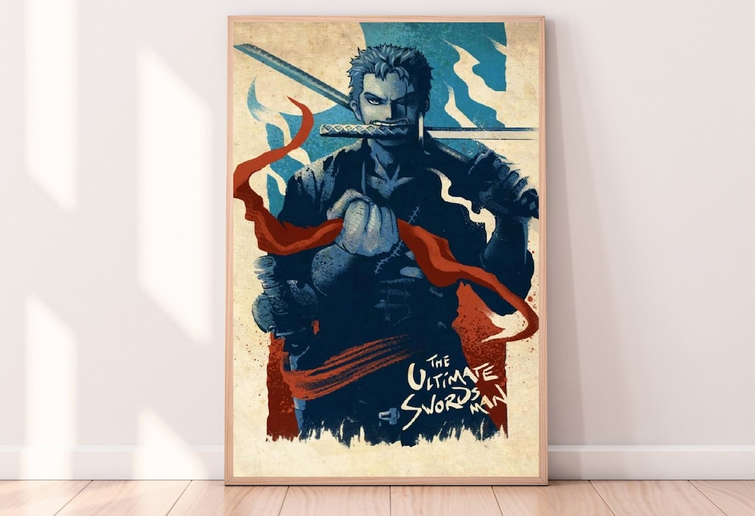 Zoro Poster Roronoa Zoro Poster Vintage Movie Poster Print Art Anime ...
