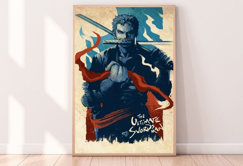 Zoro Poster Roronoa Zoro Poster Vintage Movie Poster Print Art Anime ...