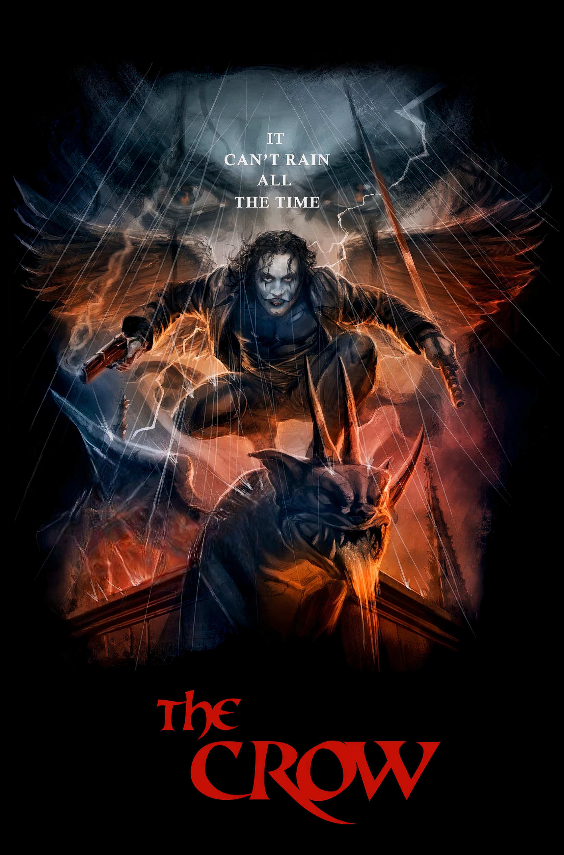 The Crow Movie Poster Brandon Lee Poster Print Wall Art - Etsy