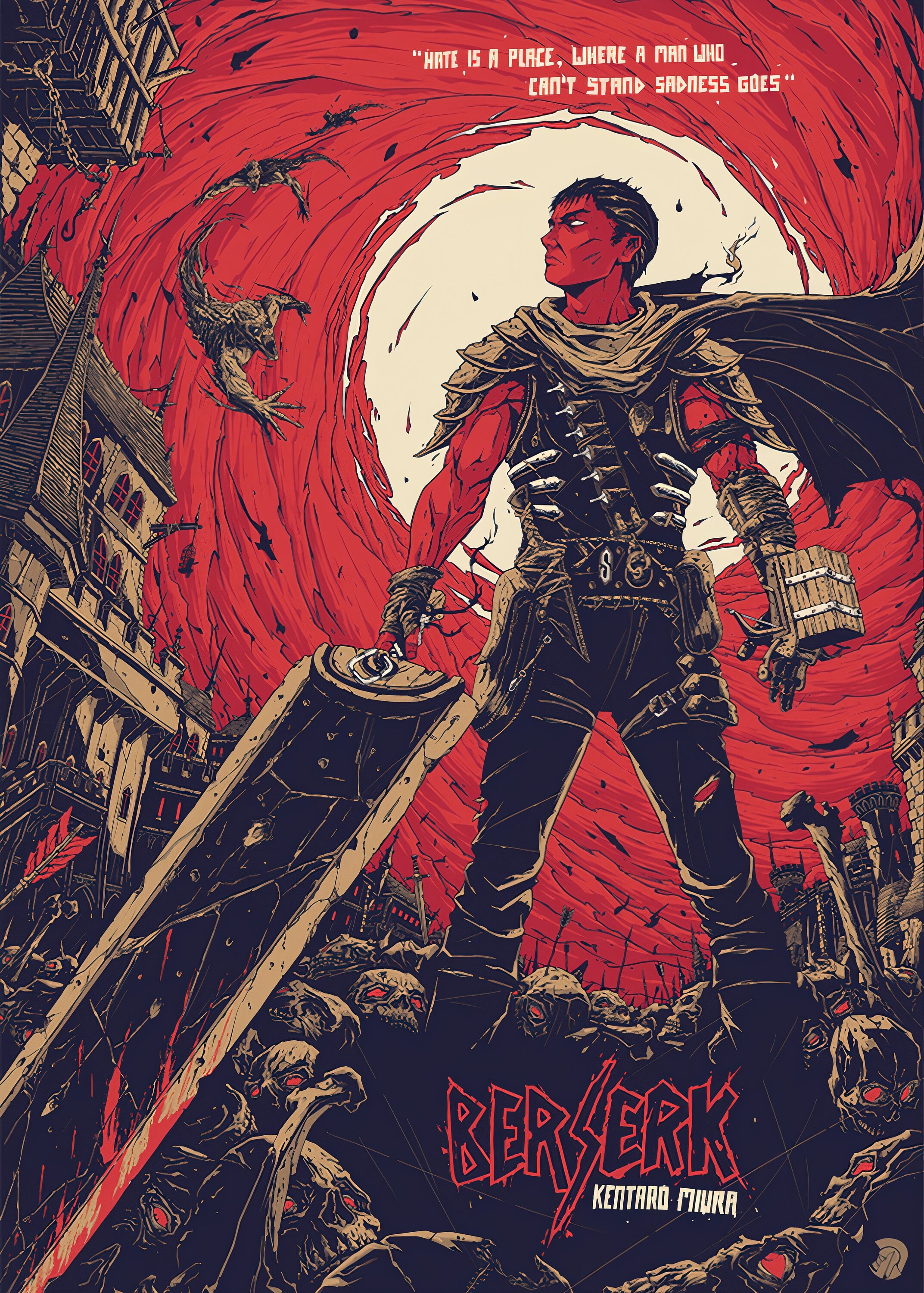 Guts Poster Anime Poster Anime Inspired Poster Etsy Australia