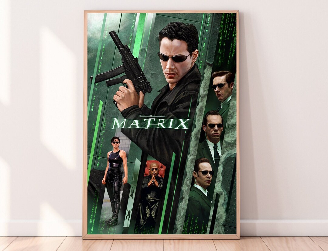 The Matrix Poster Keanu Reeves Poster Movie Print Poster - Etsy