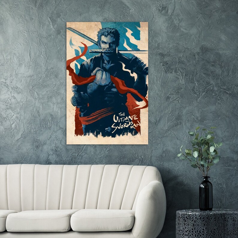 Zoro Poster Roronoa Zoro Poster Vintage Movie Poster Print Art Anime ...