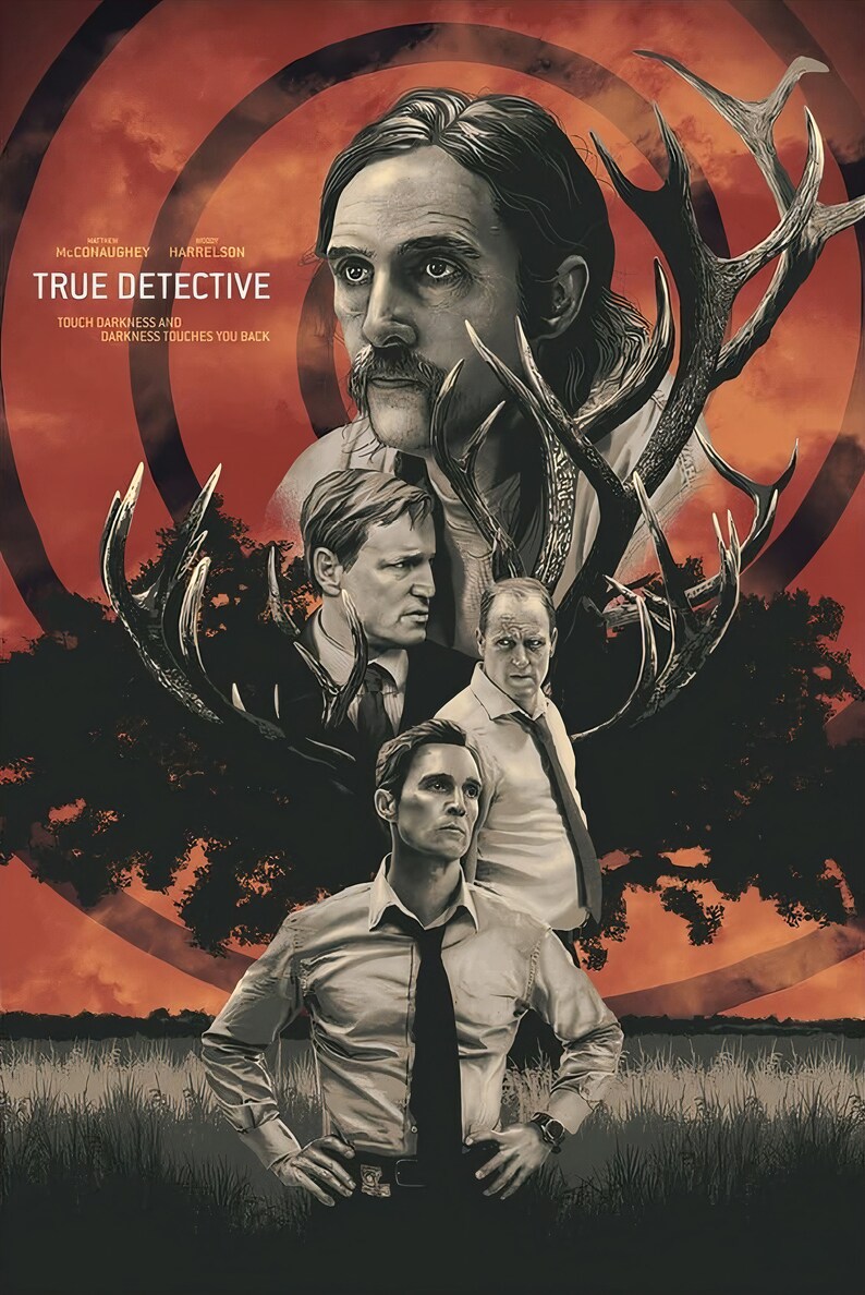 True Detective Poster True Detective Print True Detective Rust Cohle ...