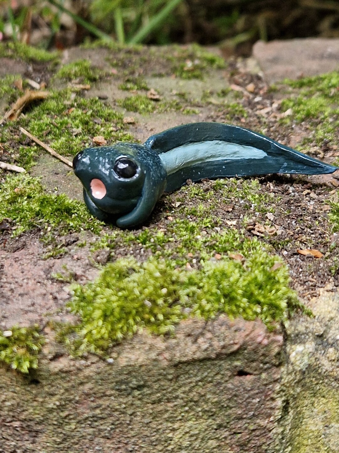Handmade Surprised Tadpole Clay Collectable Figure. LISTING is for ONE ...