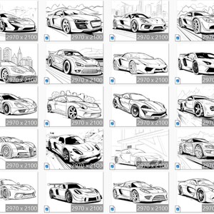 Supercars Coloring Book | Kids Luxury Car Download I Printable ...