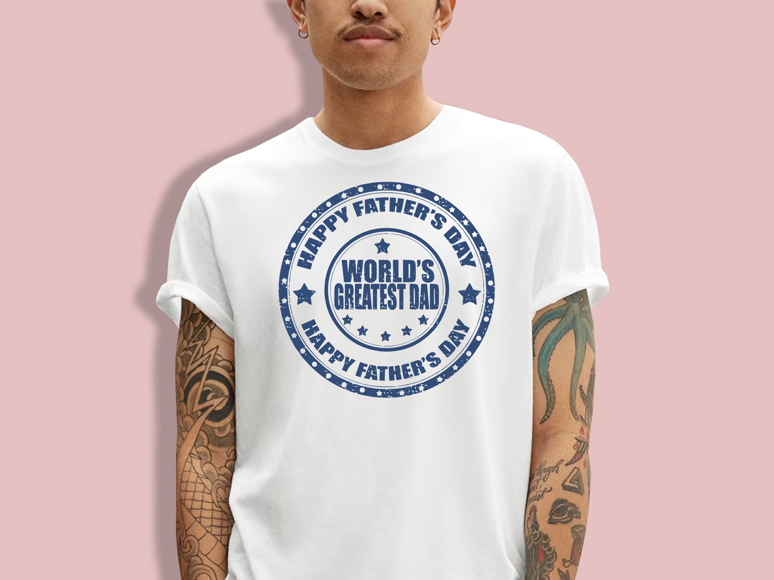 Super Dad Stamp Collection SVG PNG Father's Day Stickers - Etsy