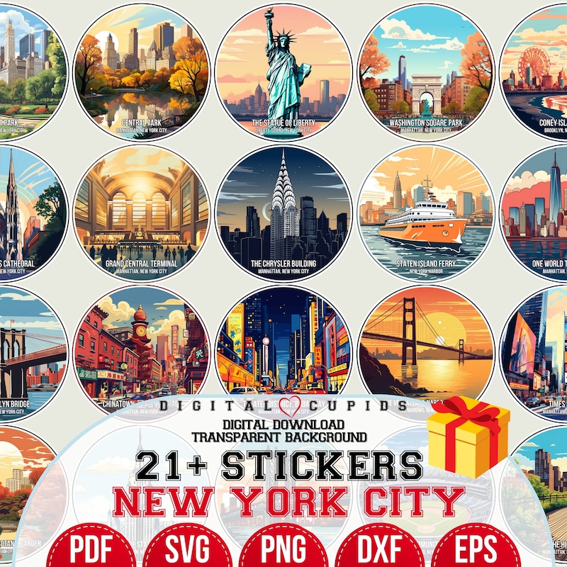 New York Sticker - Etsy