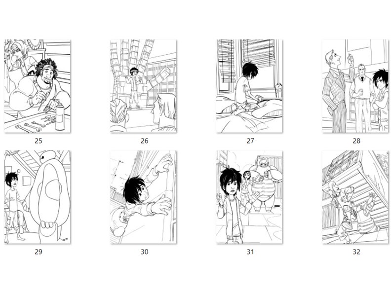 Big Hero Coloring Pages I Printable Hero Coloring Book I Hiro Hamada ...