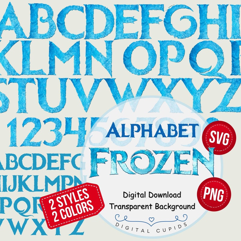 Frozen Alphabet - Etsy