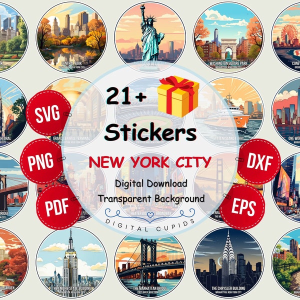 New York Sticker - Etsy