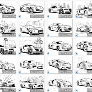 Supercars Coloring Book | Kids Luxury Car Download I Printable ...