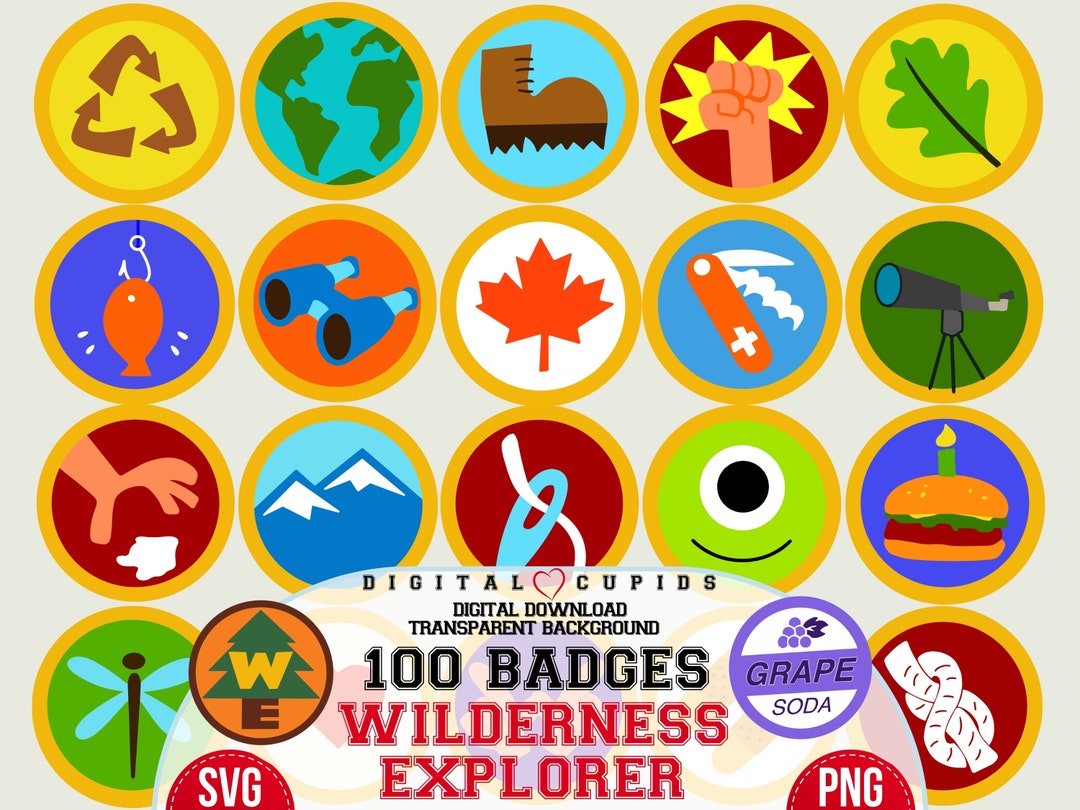 Wilderness Explorer Badges SVG PNG Bundle, Wilderness Explorer Patches ...